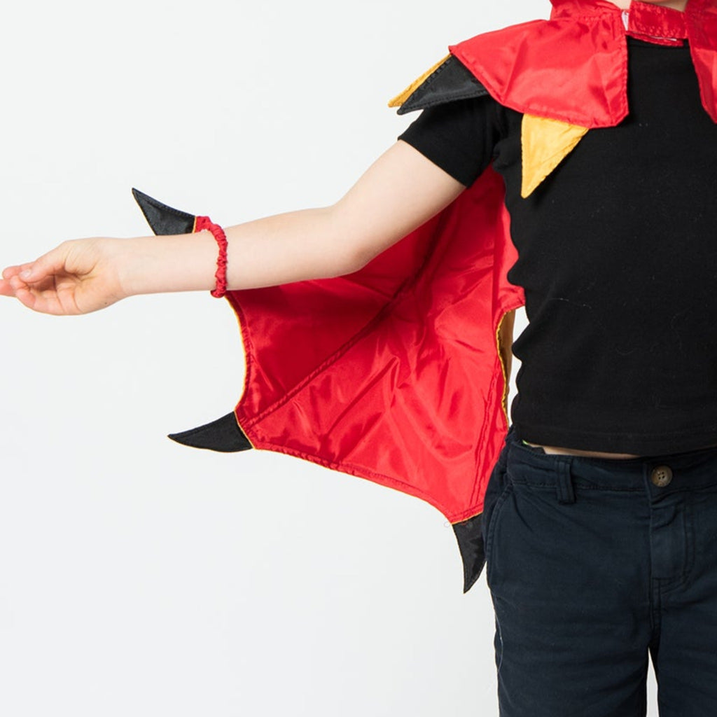 Fire Dragon Cape Red & Gold | Dress up Clothes for Kids